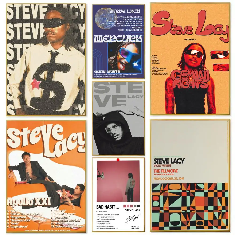 R&B Singer S-Steve Lacy Poster Paper Print Home Living Room Bedroom ...