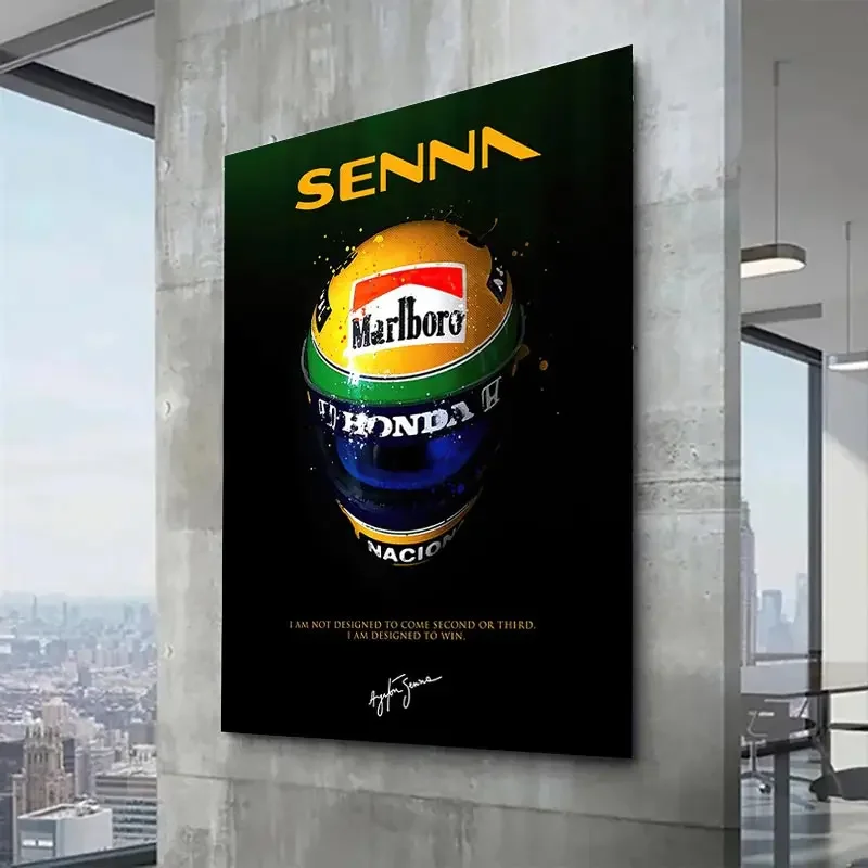 World-Champion-Painting-Print-Graffiti-Wall-Art-Modern-F1-Racing-Helmet ...