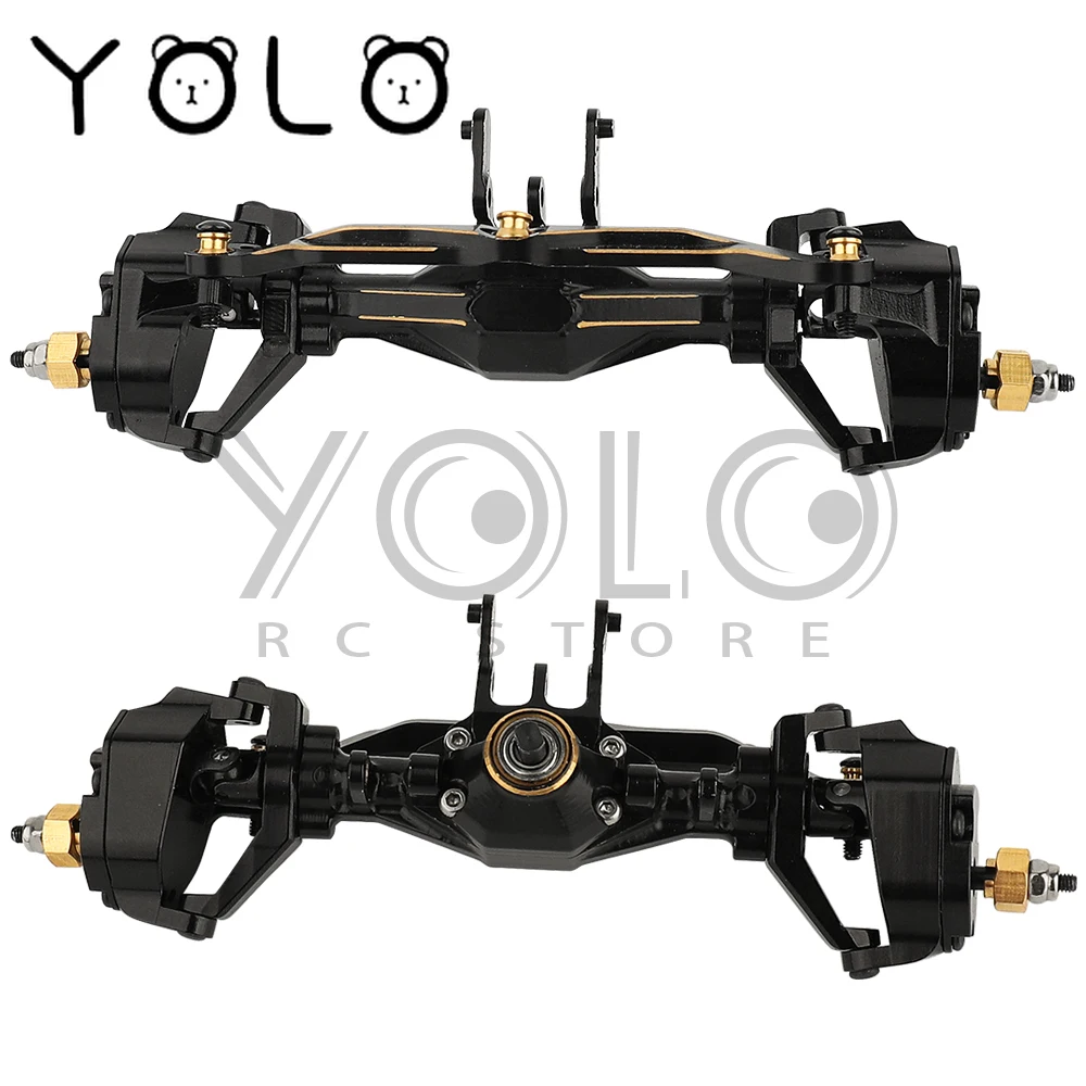 Brass-Aluminum-TRX4-M-Complete-Front-Rear-Portal-Axles-with-Steel-Gears ...