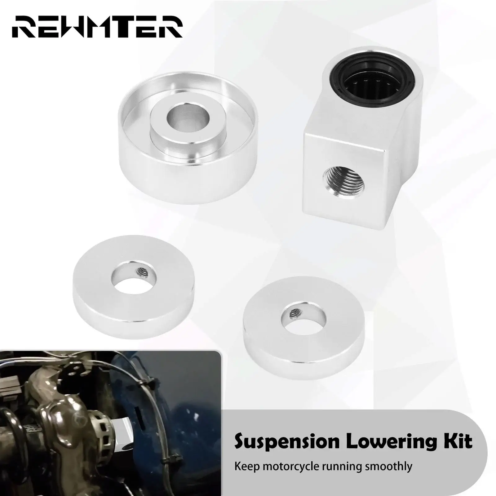 Motorcycle Chrome Rear Shock Lowering Kit For Harley Heritage Softail ...