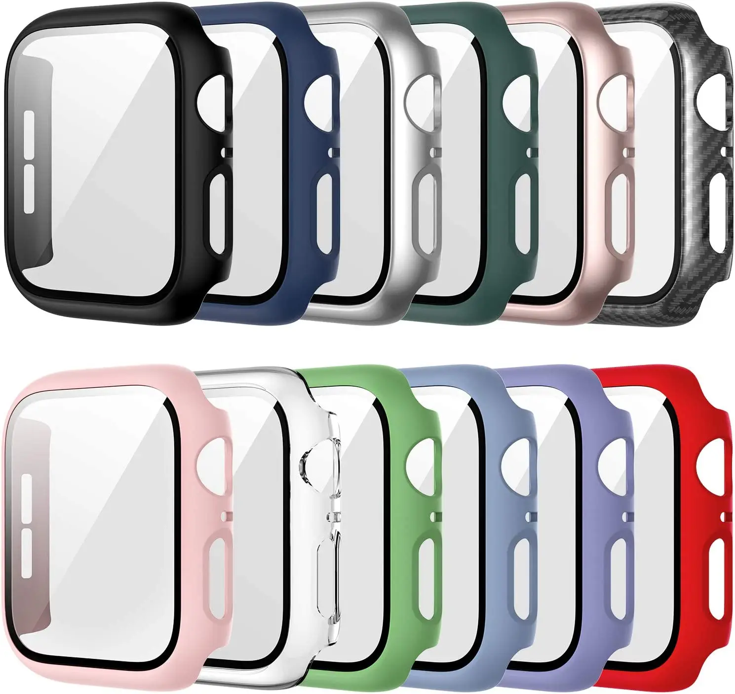 Glass+Case for Apple Watch Ultra 49mm 45mm 44mm 41mm 40mm Accessories ...