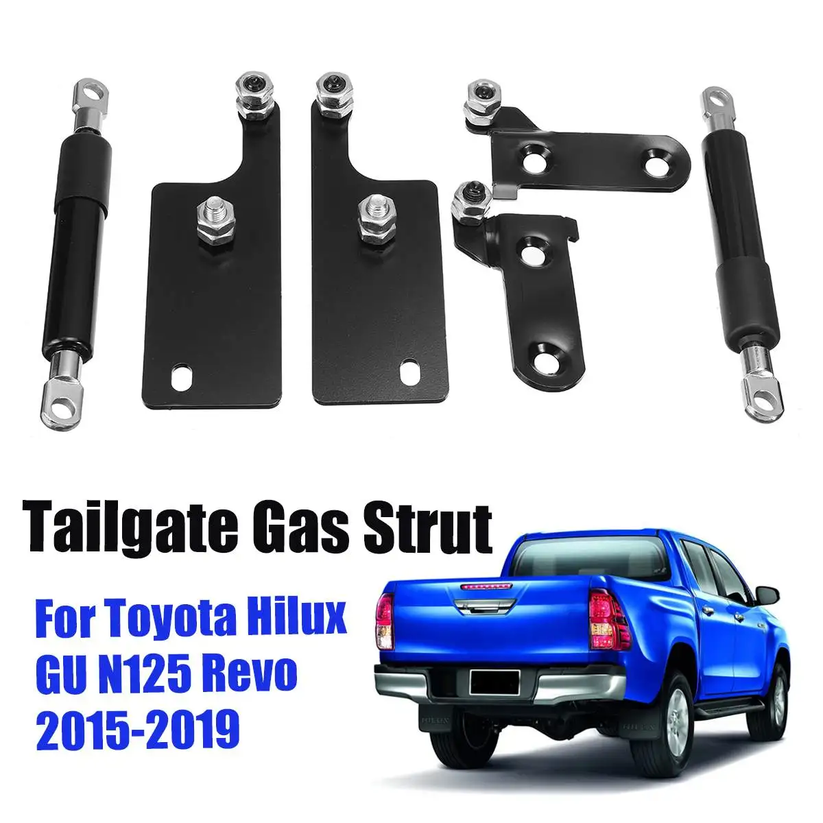 Truck Pickup Rear Trunk Tailgate Support Rod Lift Strut Bar Gas Shock ...