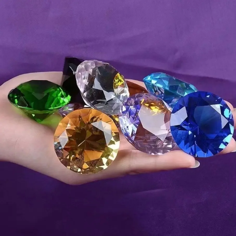 10 Colors Crystal Glass Diamond Party Diamond Romantic Proposal Home ...