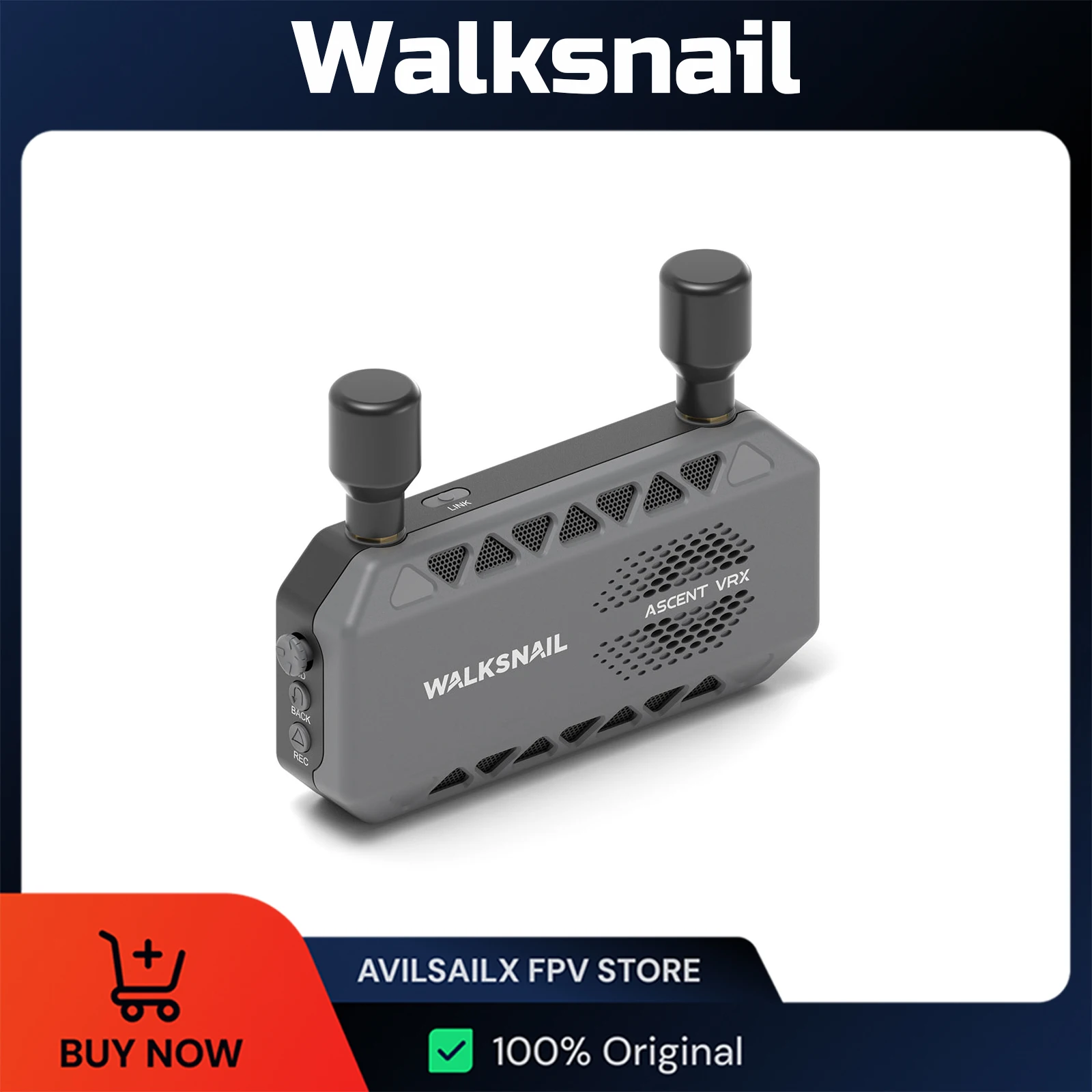 CADDX Walksnail Ascent VRX Receiver 5.8Ghz 6km Compatible Ascent VTX ...