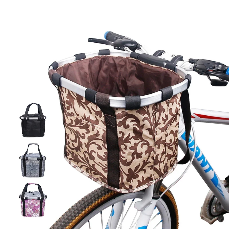 Bicycle-Folding-Basket-Aluminum-Alloy-Bicycle-Front-Bag-Bicycle-Storage ...