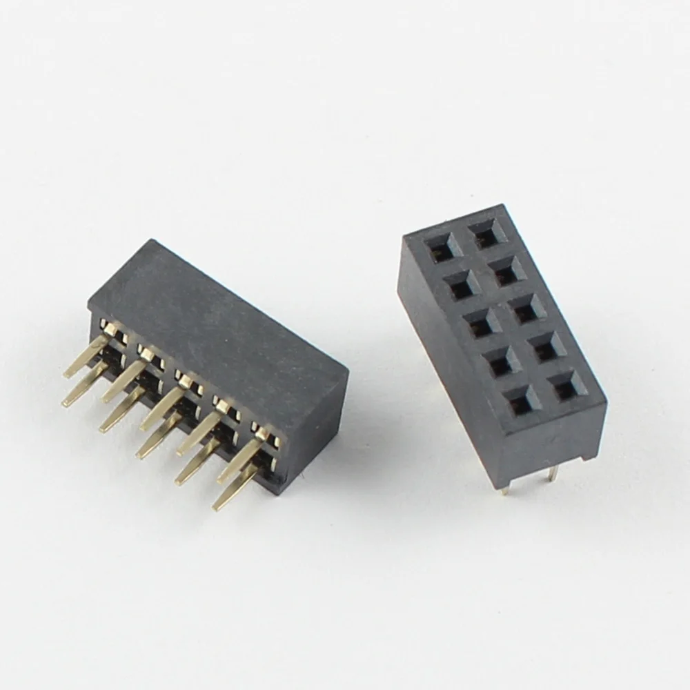 20pcs 2mm 2.0mm Pitch 2x5 10 Pin Female Double Row Straight Pin Header Strip Socket Connector 10P