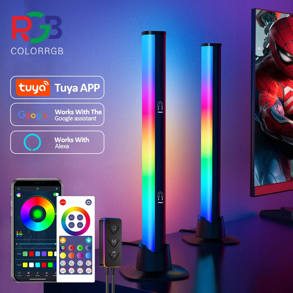 Ambient-Smart-2Pack-RGB-Light-Bars-Smart-LED-Lights-with-12-Scene-Modes ...