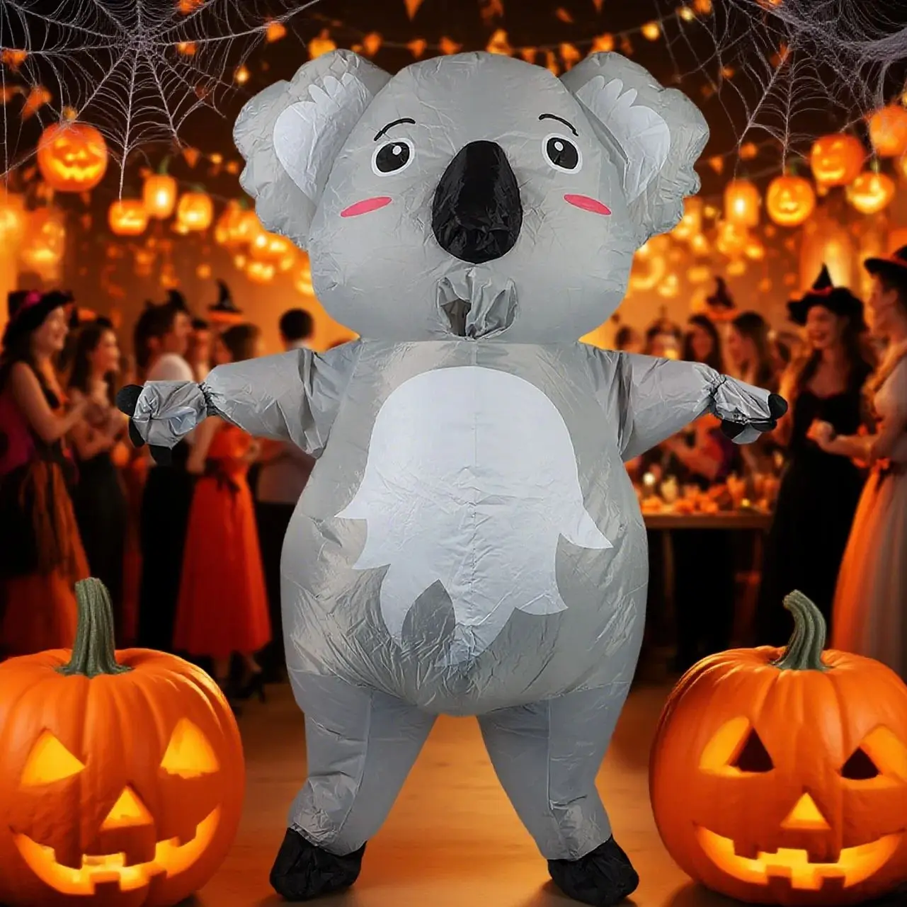 Koala Inflatable Costume Adult Funny Blow up Animal Costume Fancy Dress ...