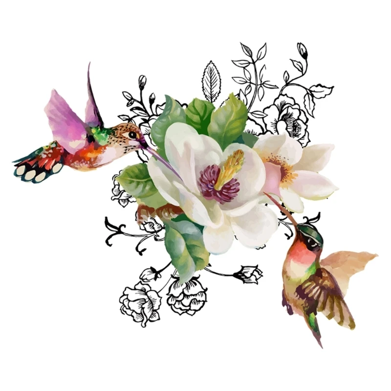 Toilet-Sticker-Birds-and-Flowers-Bathroom-Toilet-Wall-Stickers-Self ...