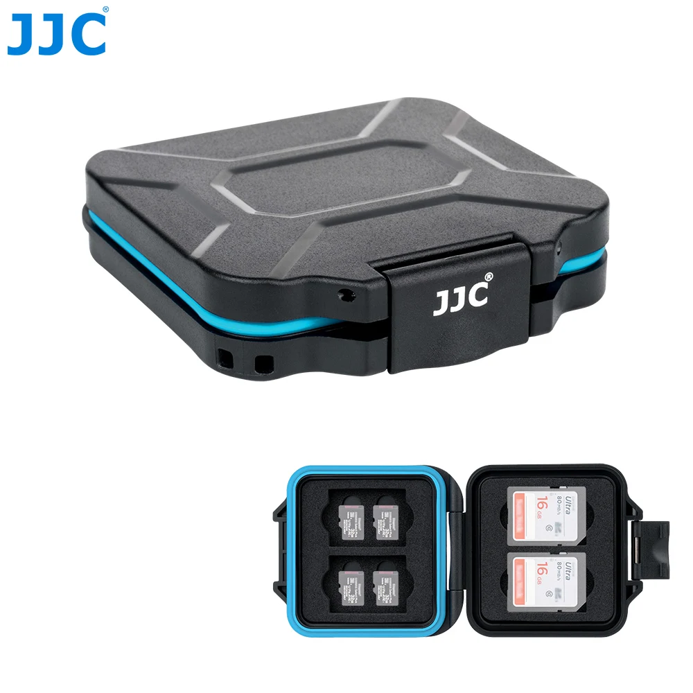 JJC-SD-Card-Case-Holder-with-Lanyard-Water-Resistant-Memory-Card-Case ...