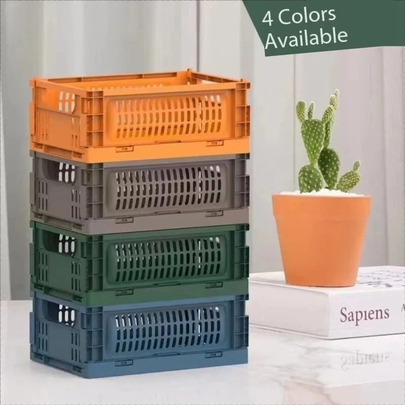 Desktop Office Multifunctional Minimalist Foldable Storage Basket ...