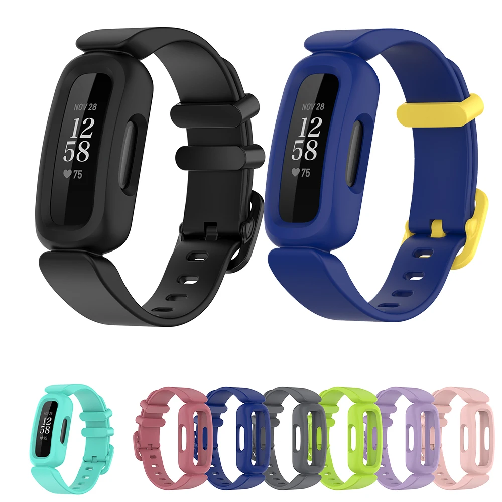 Silicone Sport Strap for Fitbit Ace3/inspire2 with Protection Case One ...