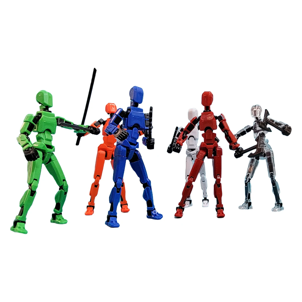 6-Color-Action-Figures-Model-Mini-Action-Figure-Full-Joint-Robot-Toy ...