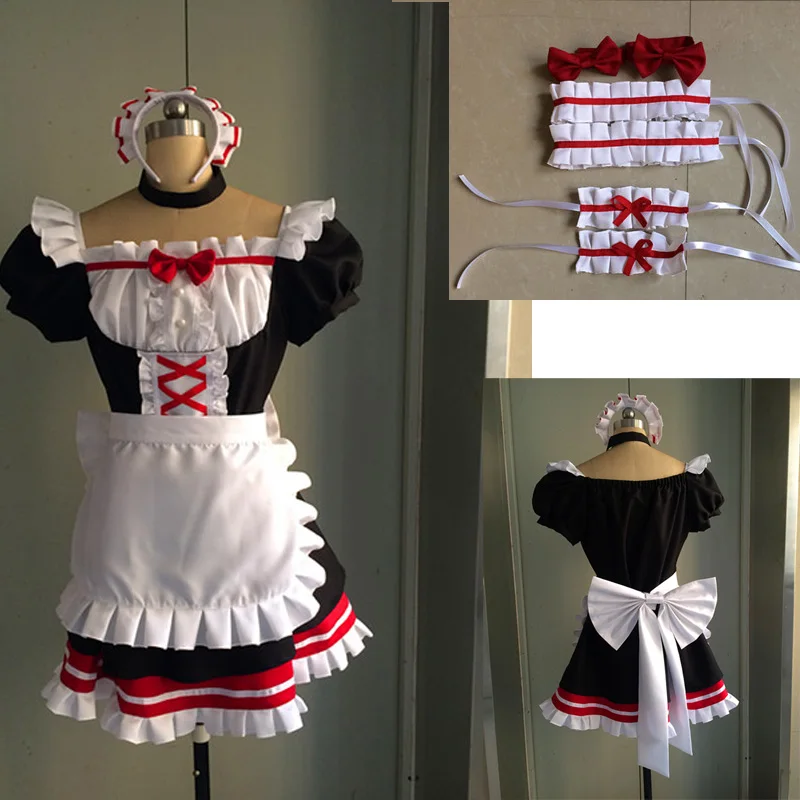BATTLE GIRL HIGH SCHOOL maid outfit Cosplay Costume Tailor Made|maid ...