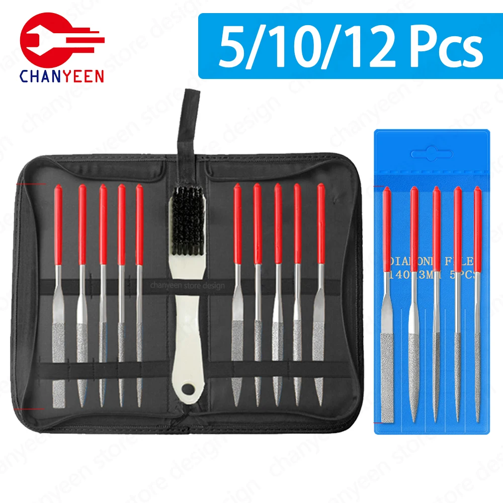 Diamond-Mini-Needle-File-Set-for-Carpentry-Jewelry-Stone-Glass-Metal ...