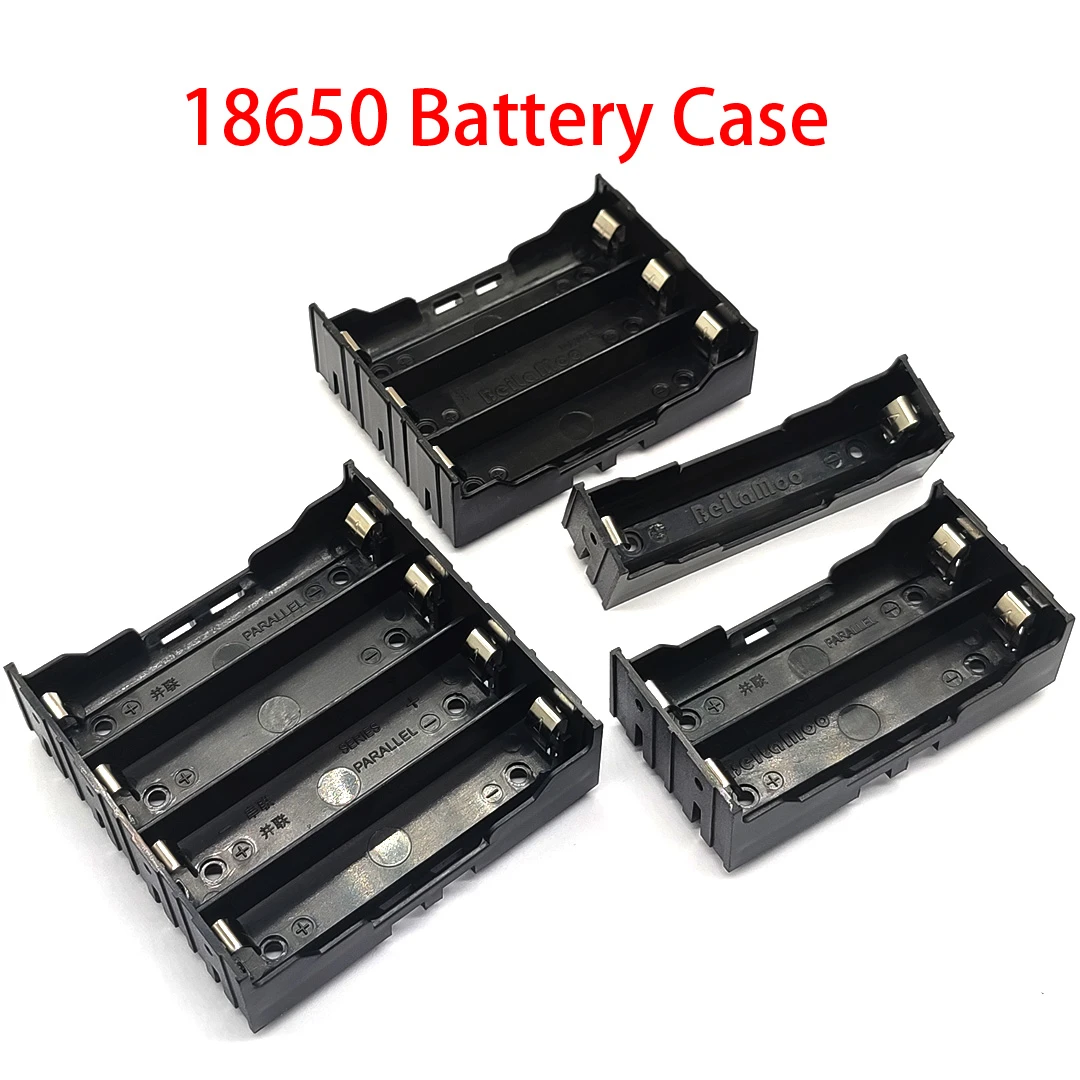1/2/3/4 Section Plastic 18650 Battery Case 18650 Battery Holder 18650 ...
