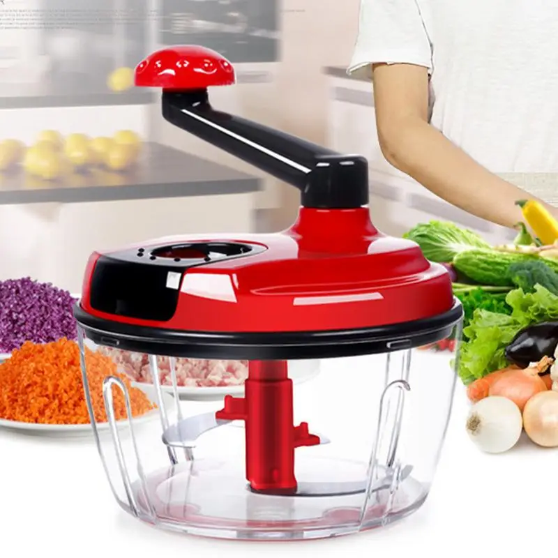 Garlic Chopper Vegetable Cutter Multifunctional Food Processor Manual ...