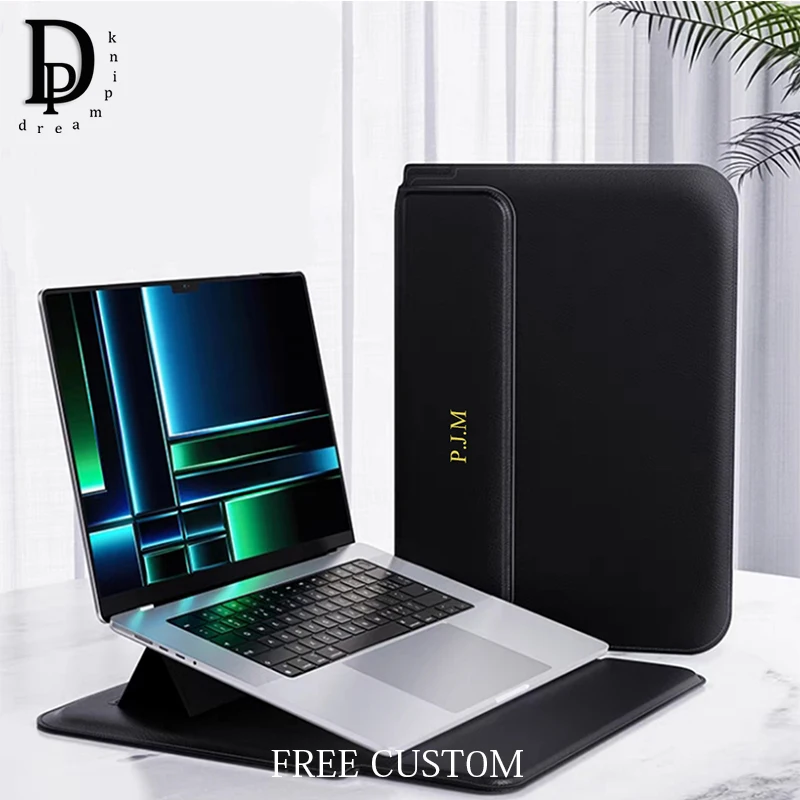 Custom-Initials-Business-Multi-Function-Laptop-Bag-PU-Leather-Company ...