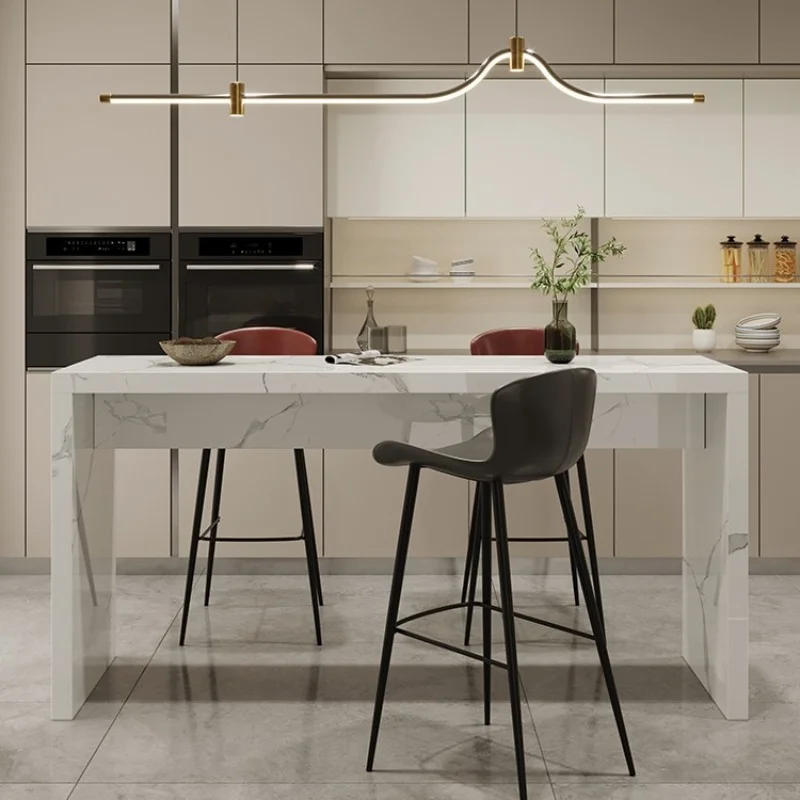 Slate-bar-open-kitchen-living-room-partition-long-island-dining-table ...