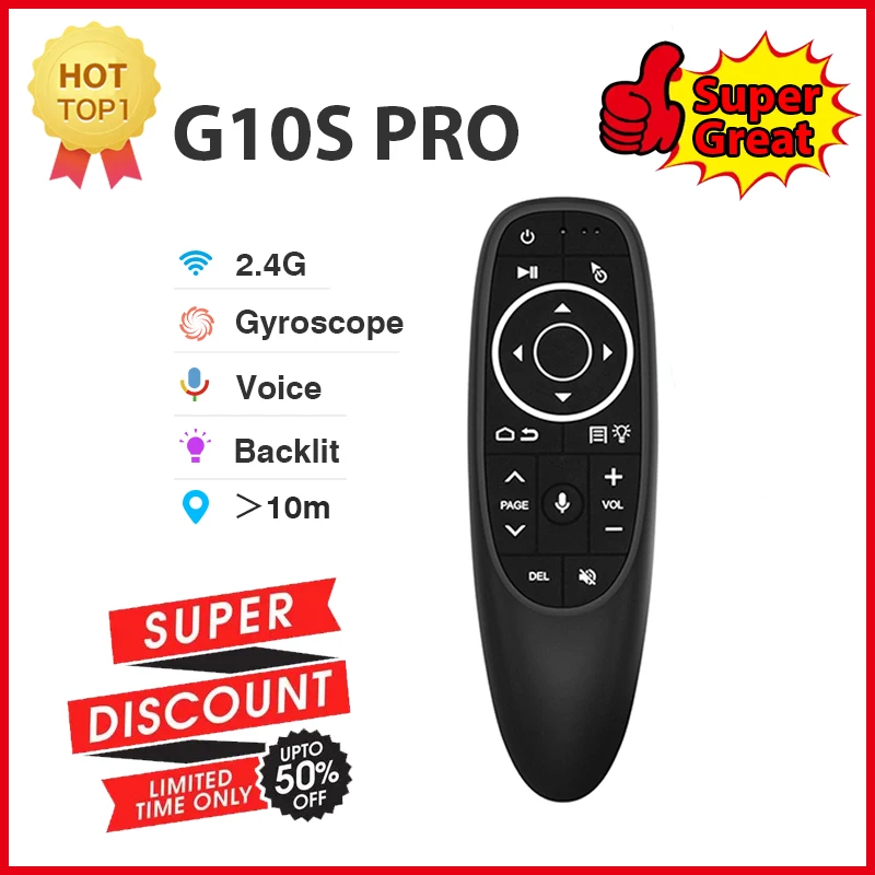 BOXPUT-G10S-G10S-Pro-G10S-PRO-BT-Air-Mouse-Voice-Remote-Control-2-4G ...