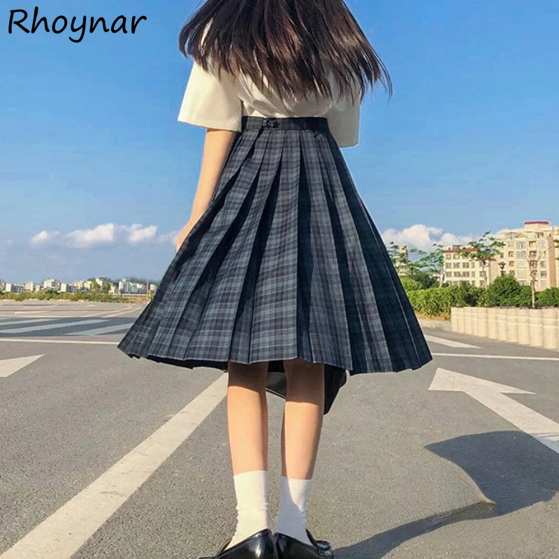 Pleated-Skirts-Women-Japanese-Preppy-Style-Plaid-Faldas-Kawaii ...