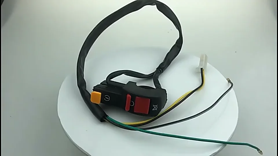 Universal Motorcycle Horn Button & Electric Starter Switch - One Button ...