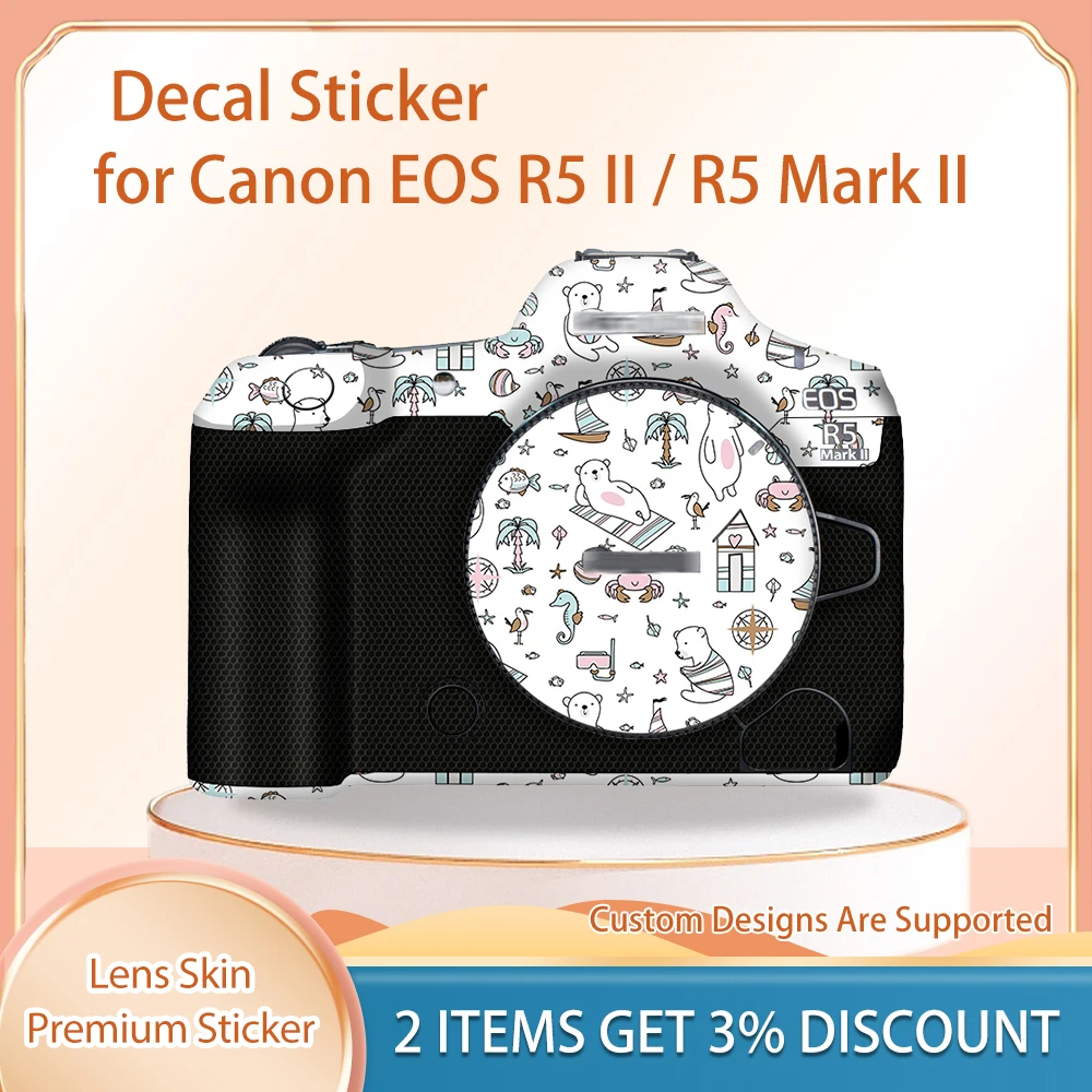 R52 Skin Wrap Covered EOS R5 II Protective Film Cover Film for Canon ...