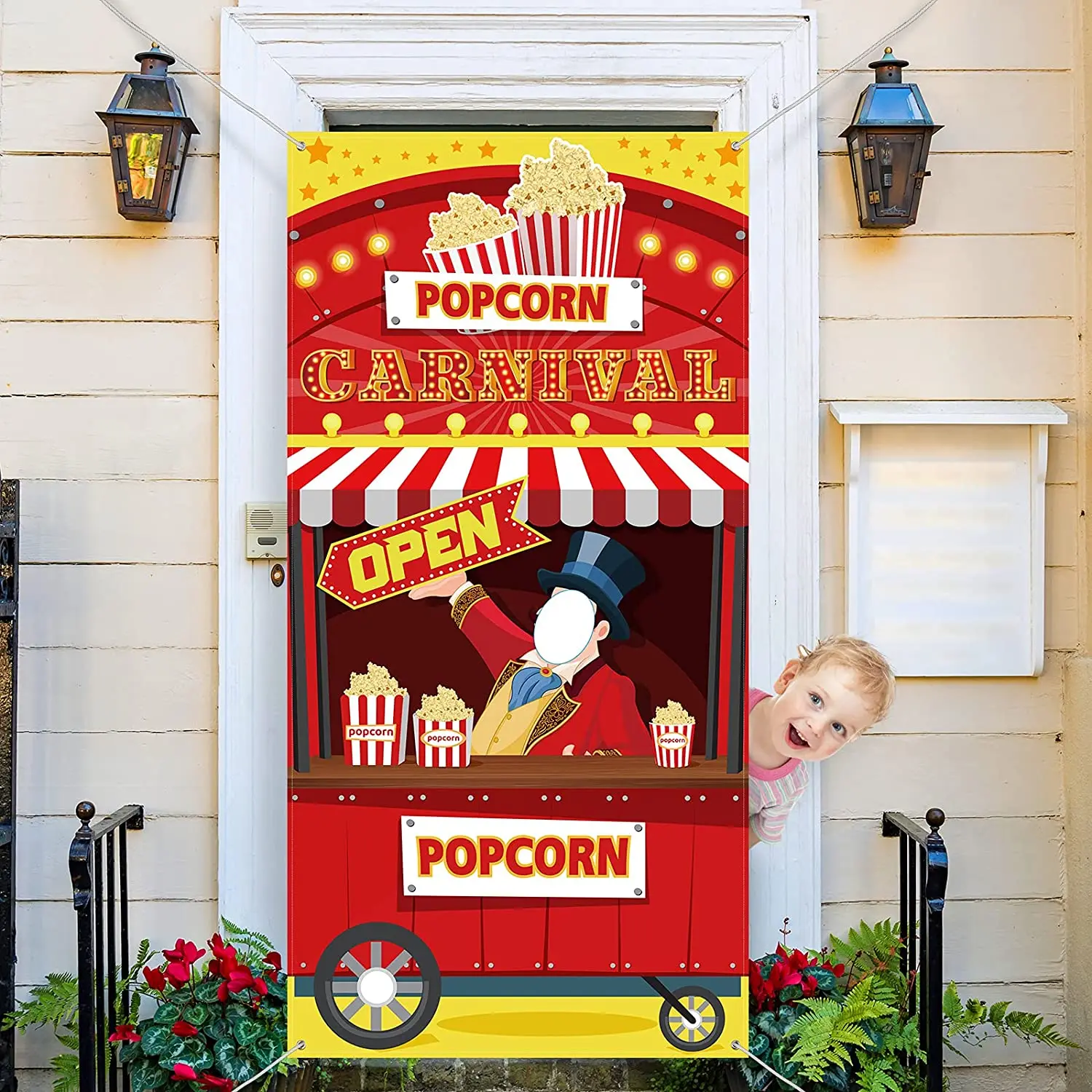Photography Backdrop Carnival Theme Party Decoration Photo Door Banner ...