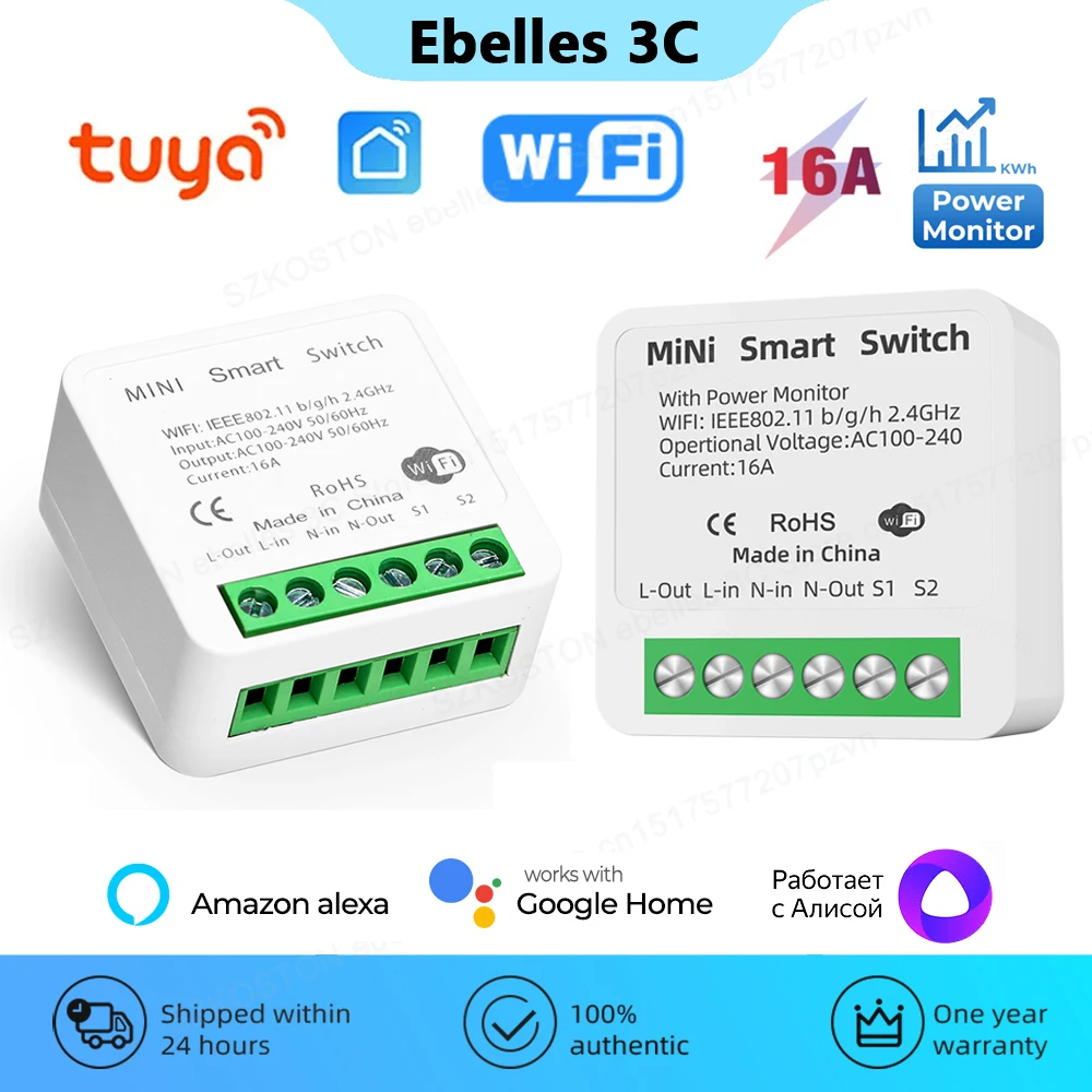 Tuya-WiFi-Smart-Switch-with-Power-Monitor-Socket-Light-Switch ...