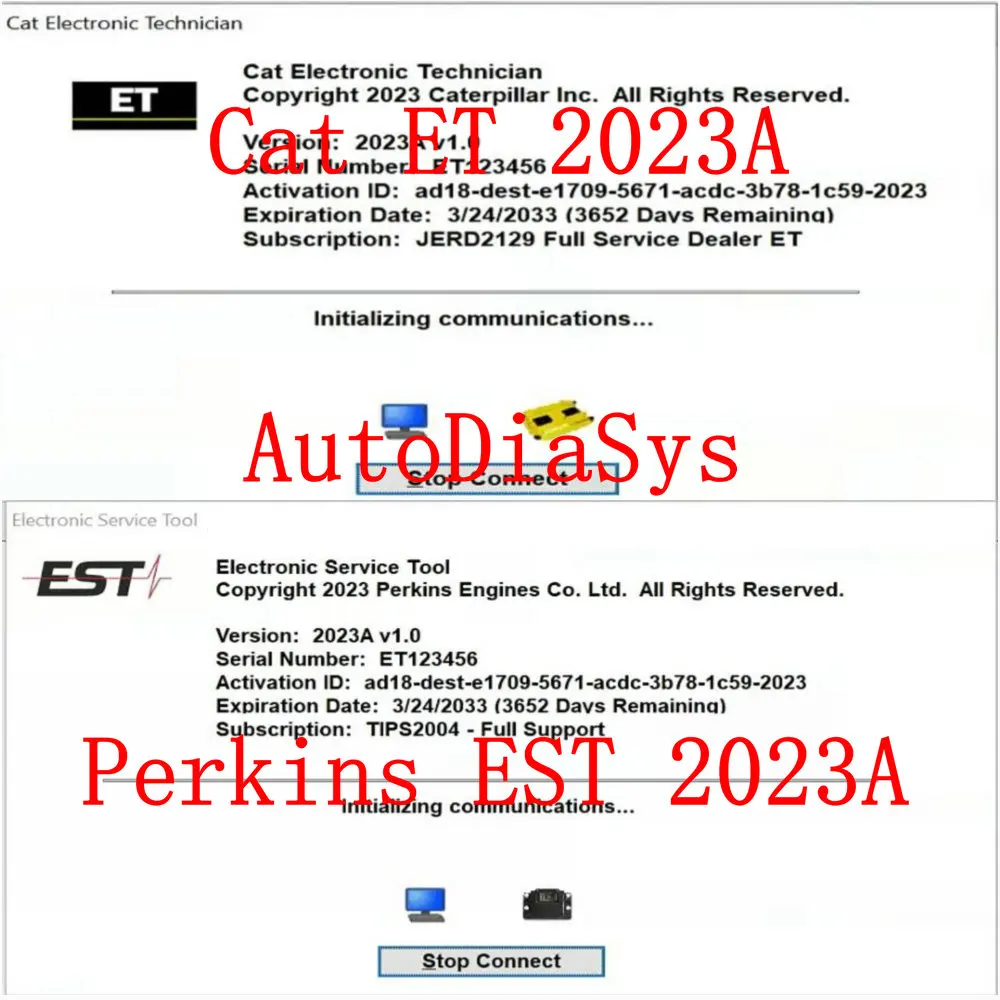 Diagnostic Software 2023A For red Cat ET 2023A Electronic Technician ...