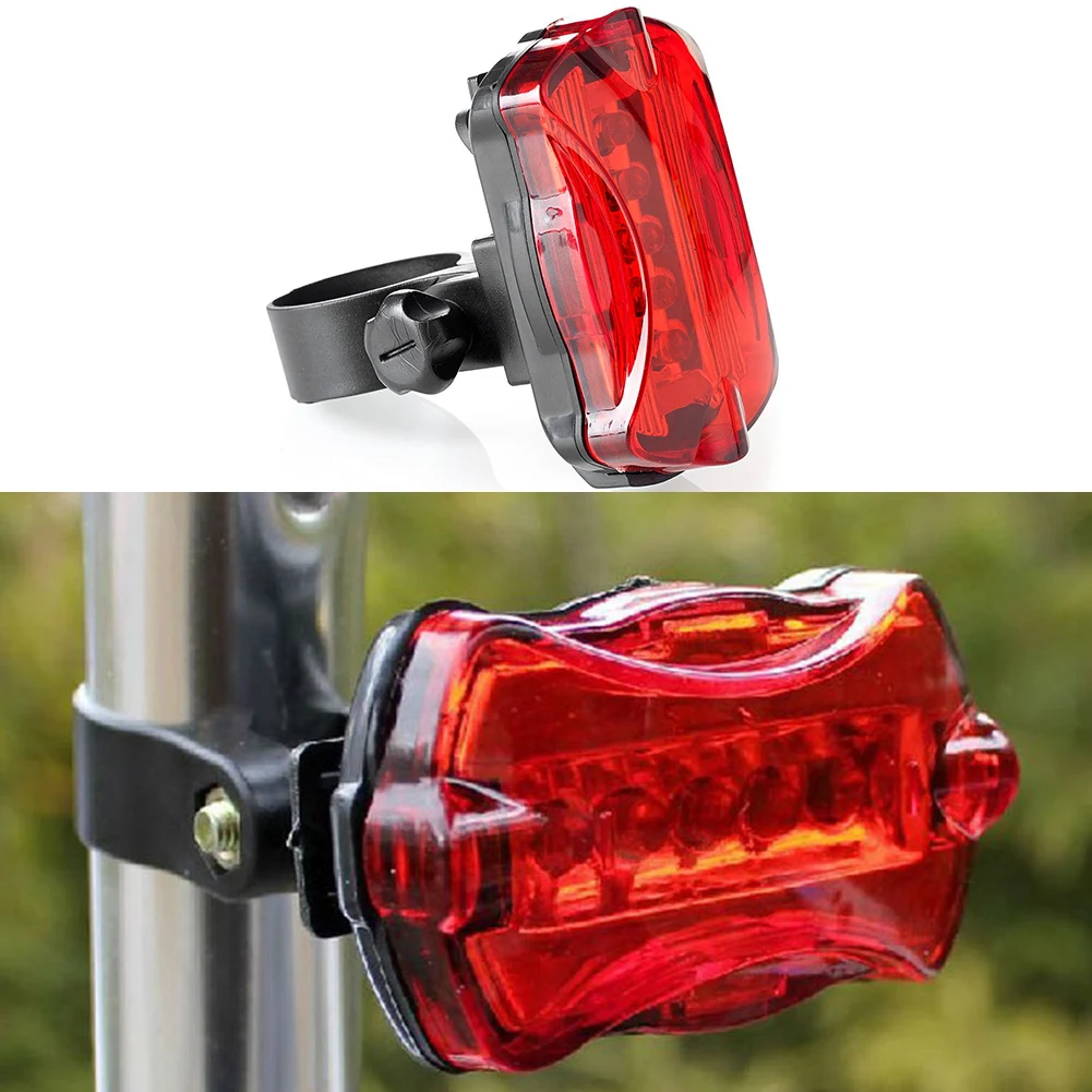 1PC-Bicycle-Taillight-5-LED-Bike-Front-Rear-Light-Mountain-Riding-MTB ...
