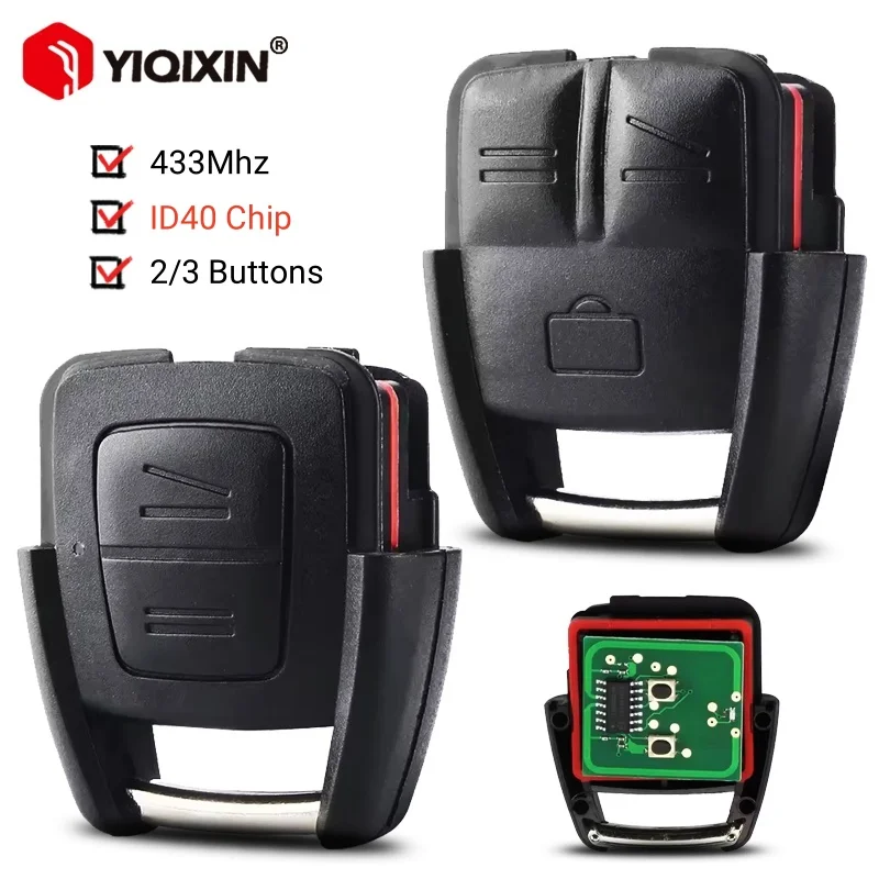 Llave de coche remota con Chip ID40 de 433Mhz para Opel VAUXHALL Zafira ...