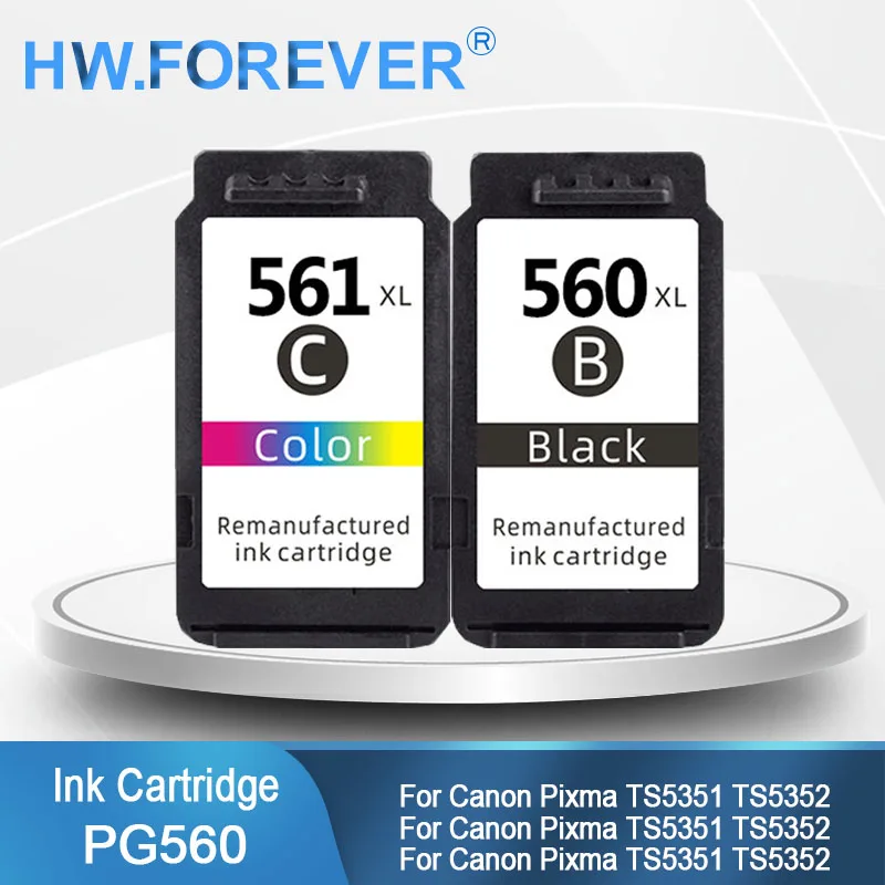 560 561 PG560XL CL561XL PG560 CL561 Ink Cartridge Replacement For Canon ...