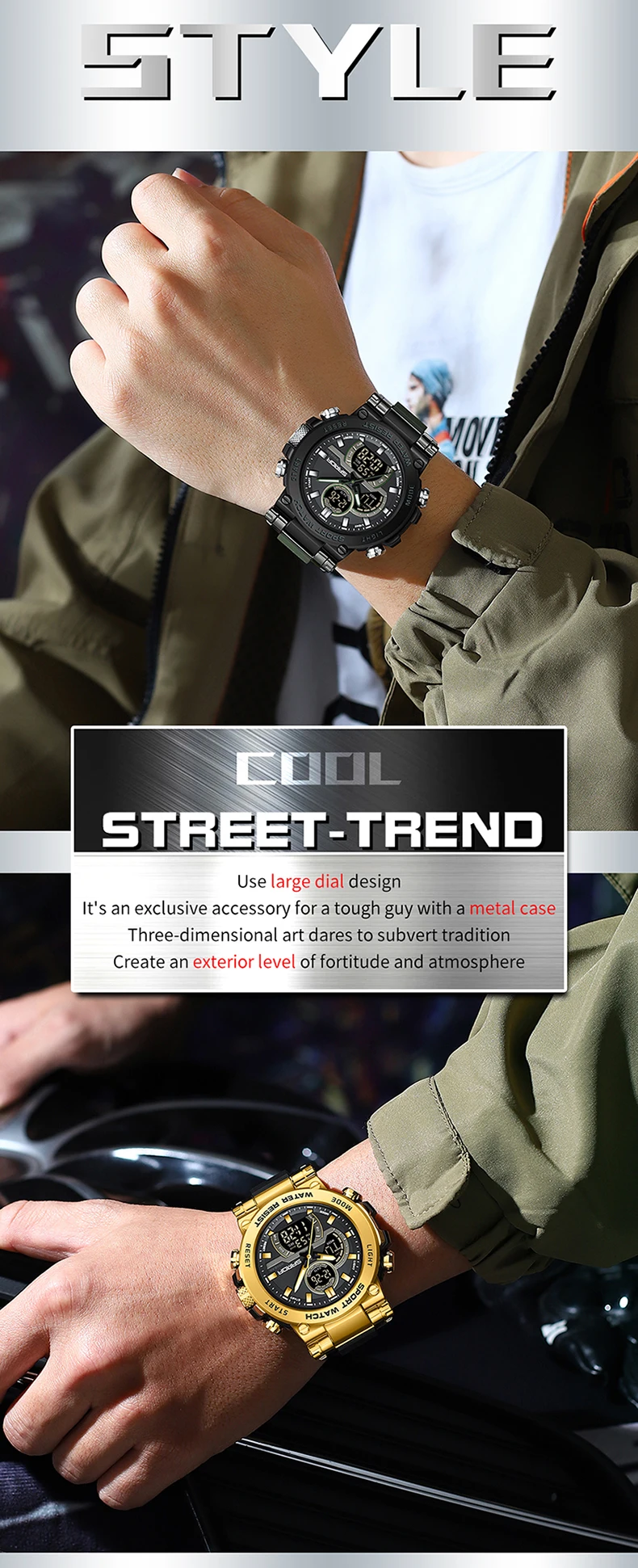 Tactical Military Watch - 50m Waterproof - Better Gear Up