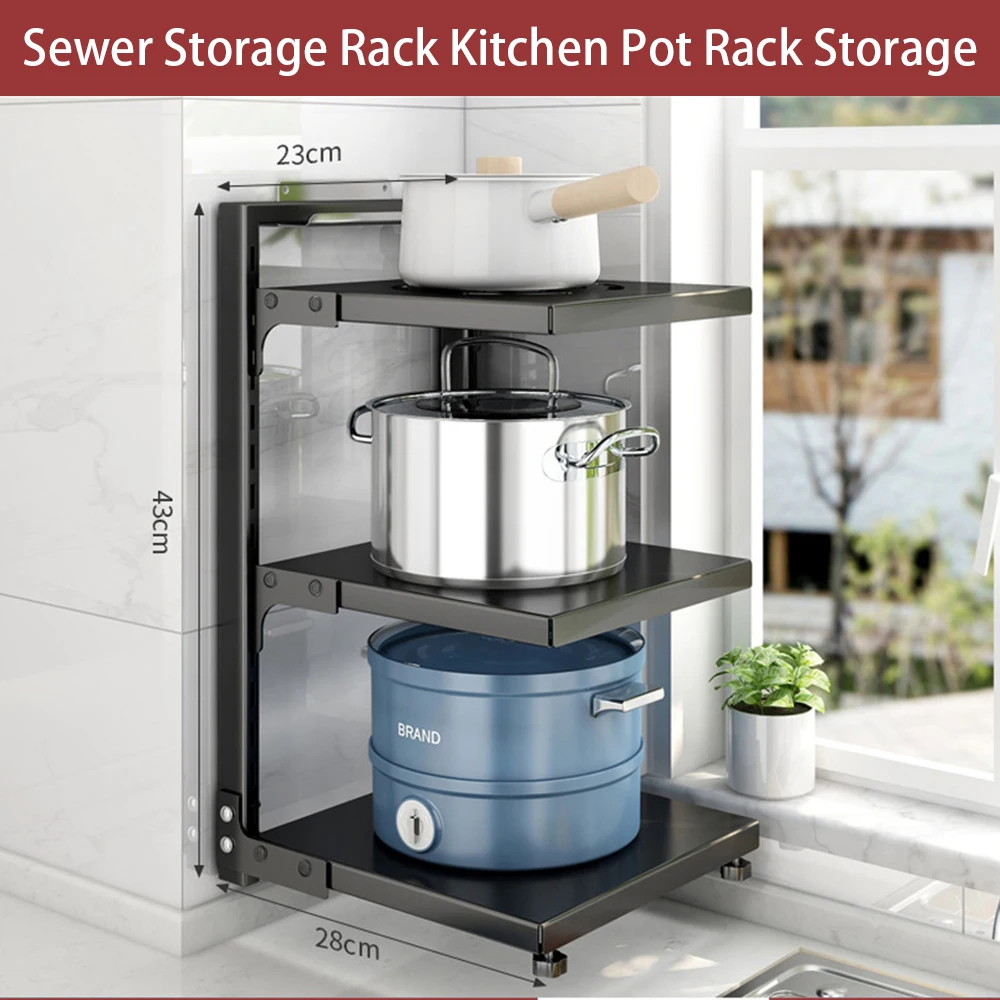 Kitchen Pot Rack Cupboard Organizer Pots And Pans Kitchen Organizer ...