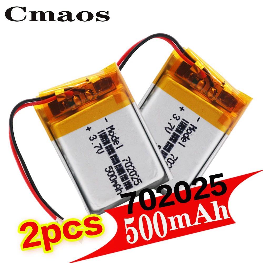 2pcs Polymer Lithium Ion Battery 3.7V 702035 Pode Ser Personalizado Atacado CE FCC ROHS MSDS ...