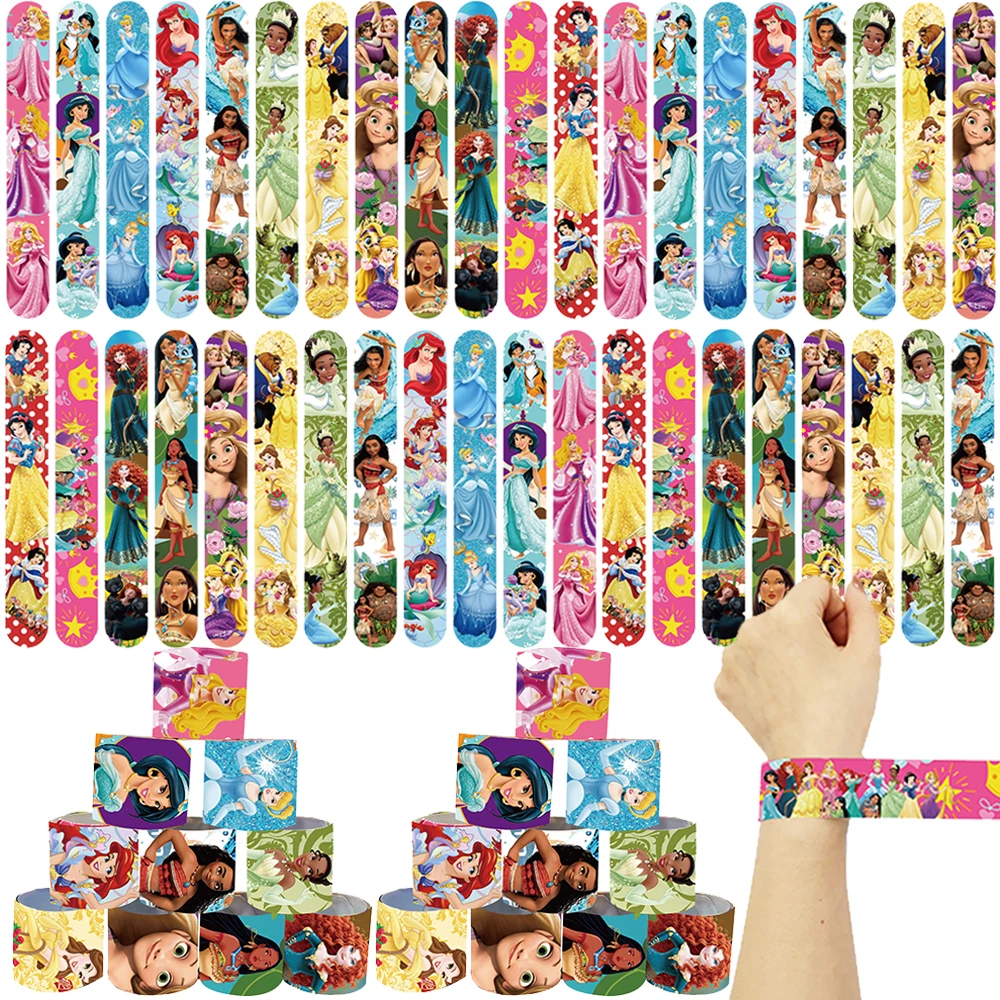 Disney-Princess-Slap-Pulseiras-Cinderela-Snow-White-Theme-Snap ...