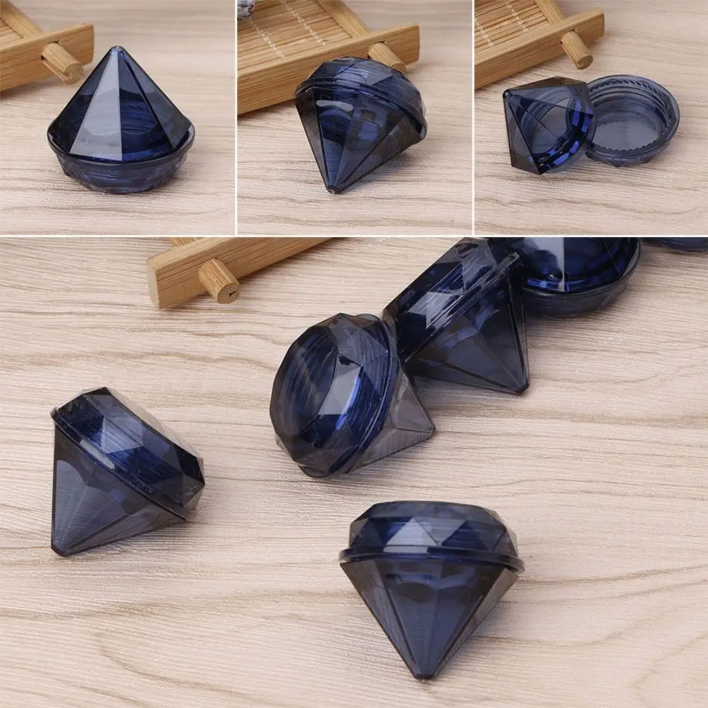 10Pcs-Cute-Blue-Plastic-Small-Diamond-Shape-Box-Funny-Vintage-Classical ...