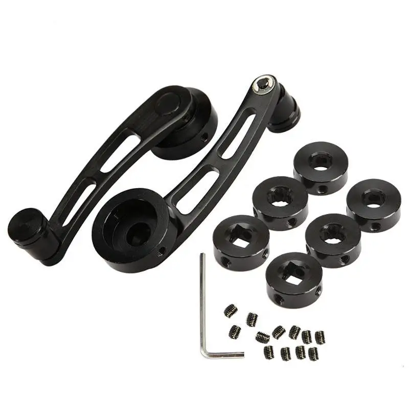 2Pcs Universal Car Window Rocking Handle Riser Winder Aluminum Alloy ...