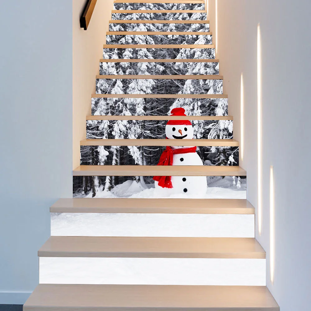3D-Christmas-Stair-Stickers-Product-Christmas-Creative-Staircase ...