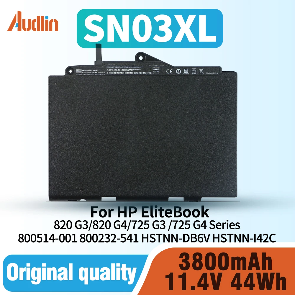 SN03XL ST03XL Laptap Battery for HP EliteBook 820 G4 G3 725 G3 G4 828 ...