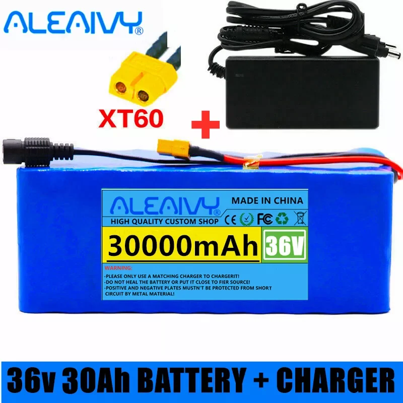 36v lithium ion Battery 37v 30Ah 1000w 10S3P Li ion Batteries Packs For ...