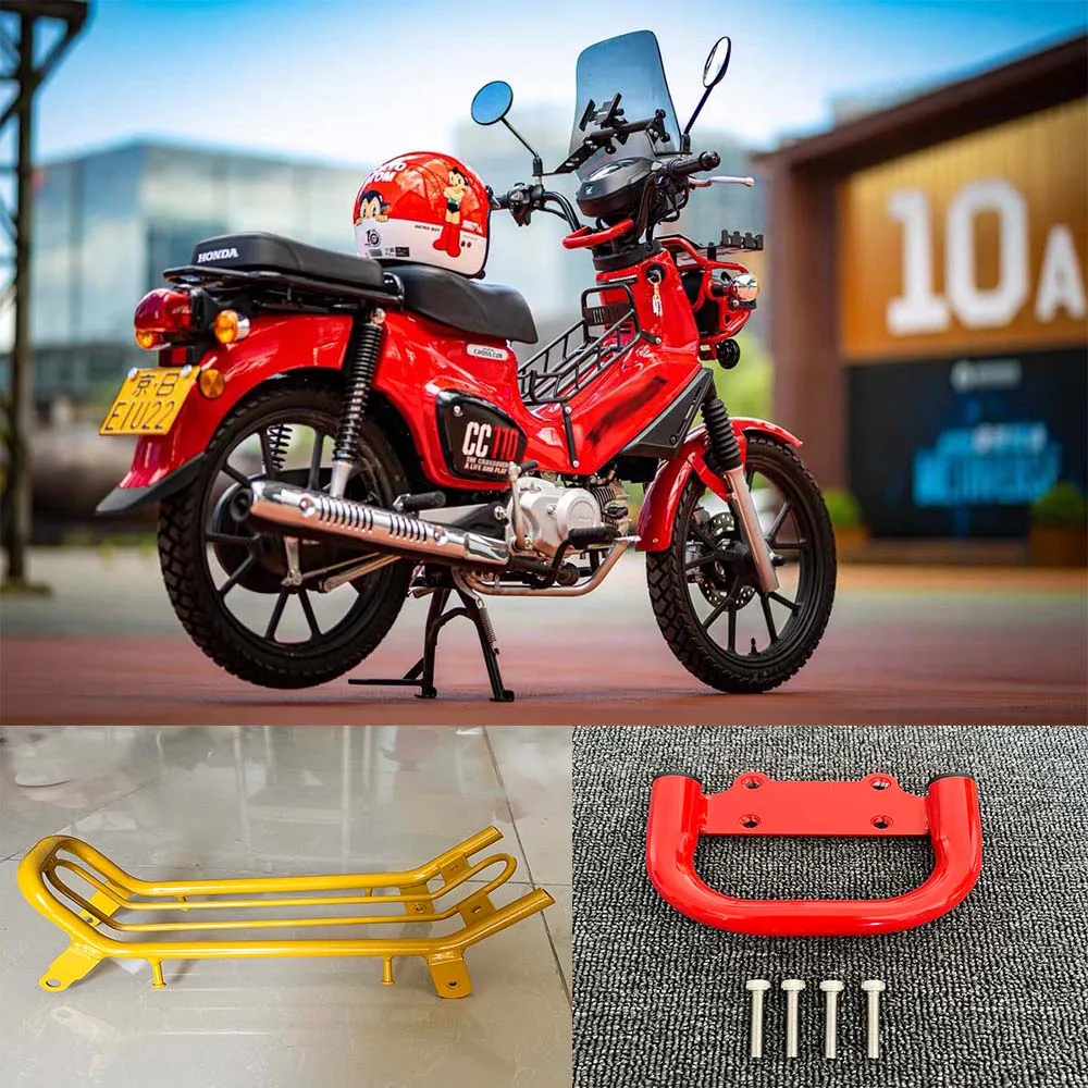 For-Honda-Cub-CC110-Motorcycle-Accessories-Side-Bag-Stand-CC-110-Side ...