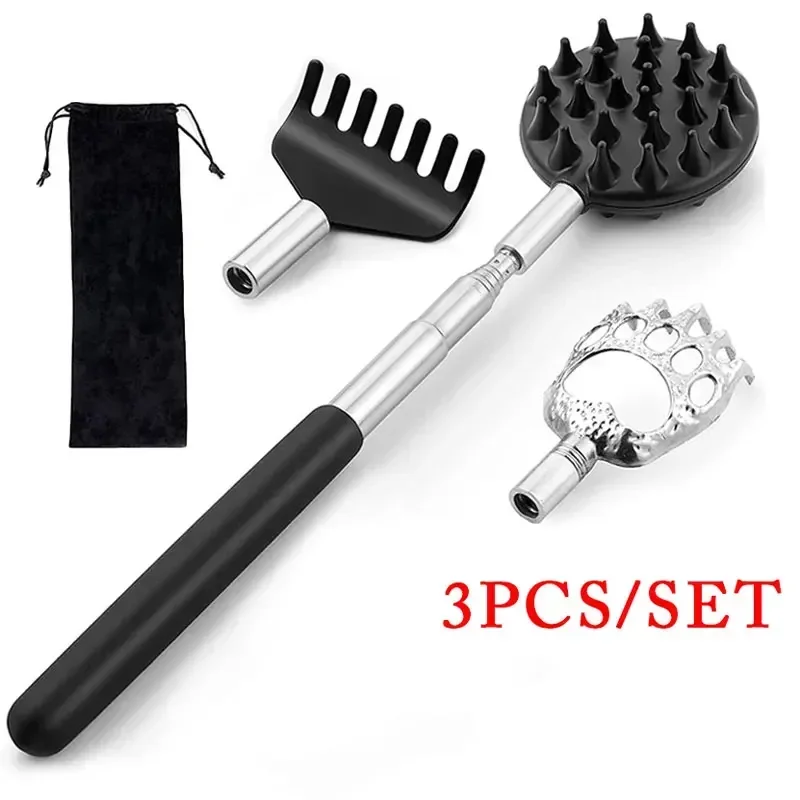 3Pcs-Set-Back-Scratcher-Telescopic-Scratching-Massager-Kit-Scraper ...