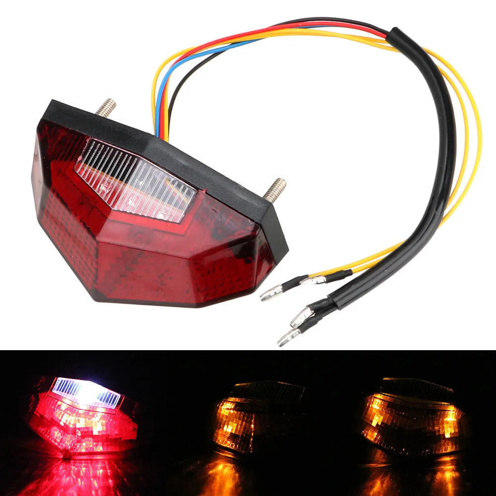 Stop Brake Lights Turn Signals Motorbike Blinker 11 LED Tail Light ...