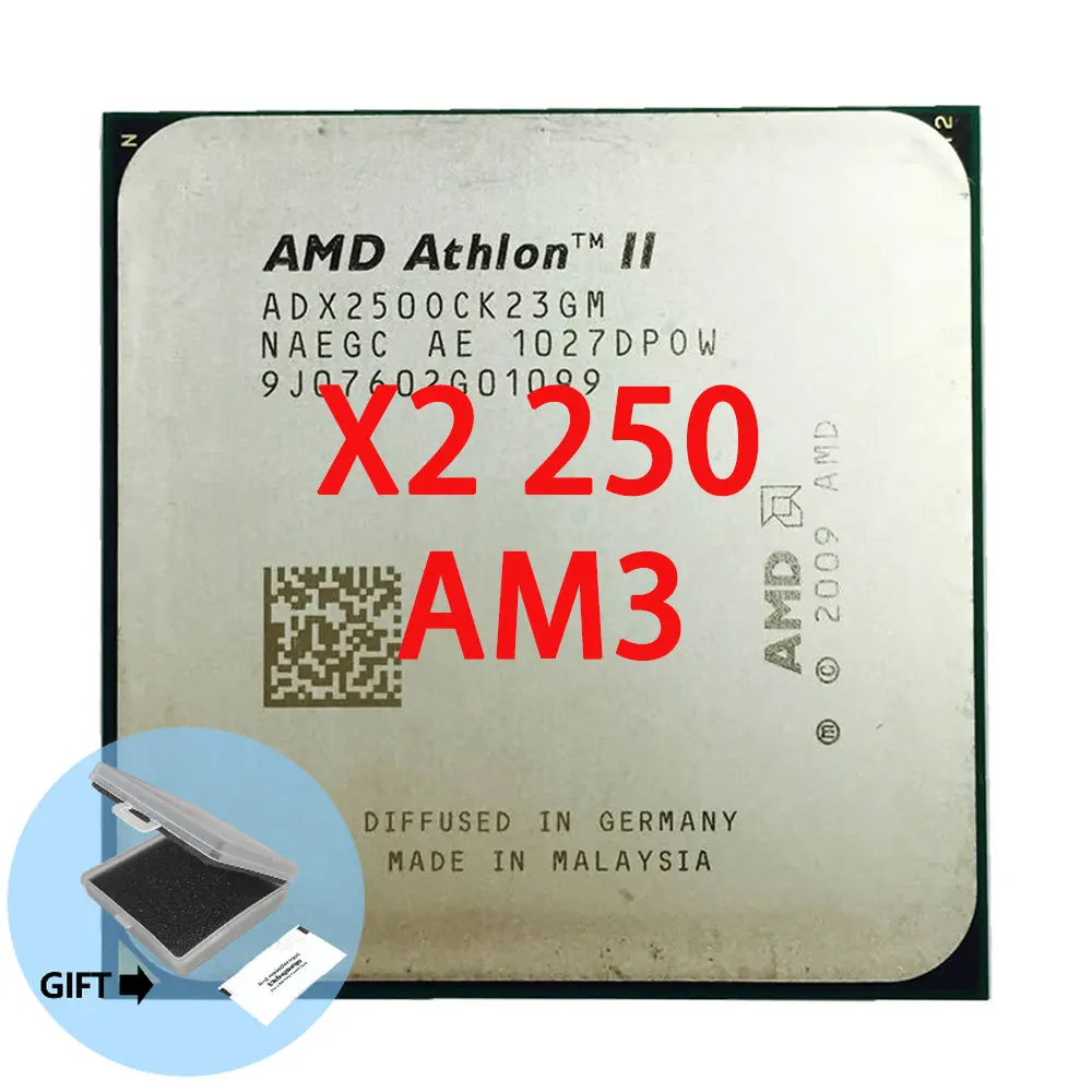 Amd Athlon Ii X2 250 3 Ghz Dual-core Cpu Processor Adx250ock23gq ...