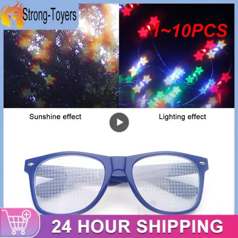 1-10PCS-Ultimate-Diffraction-Glasses-3D-Prism-Effect-EDM-Rainbow-Style ...