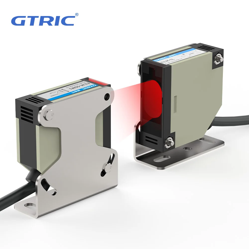 GTRIC E3JK Photoelectric Switch Through-beam 10-30V DC 90-240V AC Sensing Distance 5M Series ...