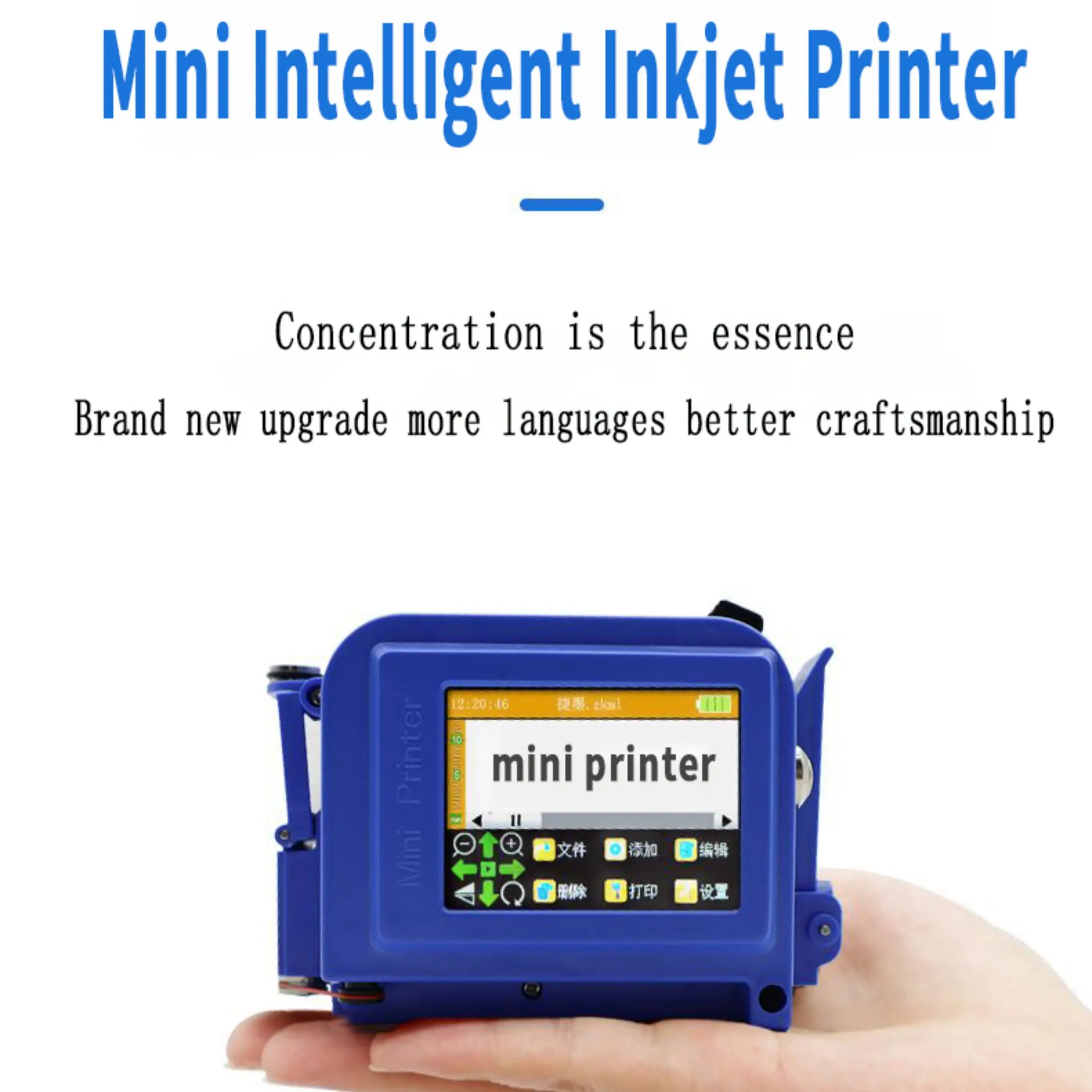Mini Printer 12.7mm Portable Printer Impresora Label Maker Batch Bar ...