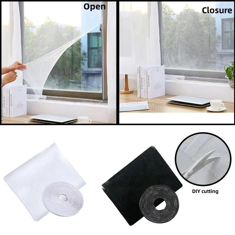 DIY-Self-Adhesive-Indoor-Insect-Fly-Mosquito-Window-Removable-Washable ...